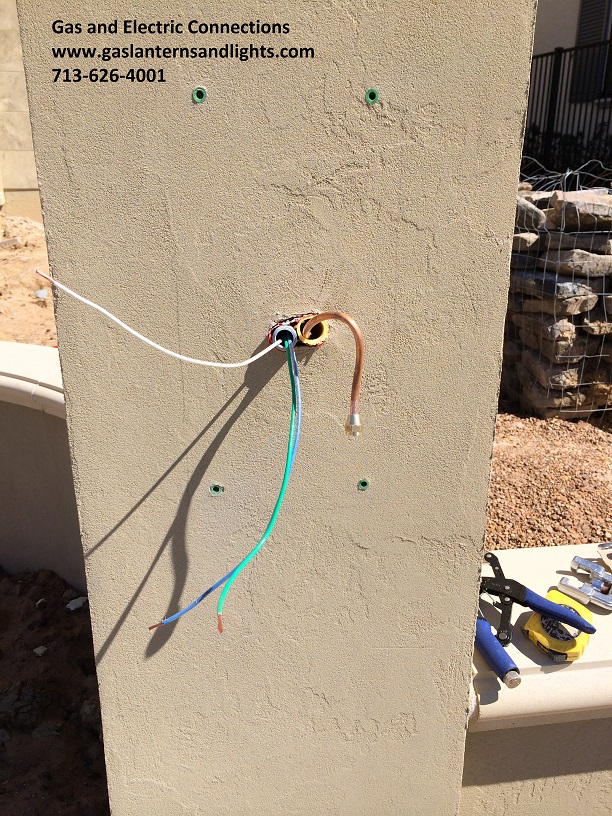 Gas Lantern Installation - Gas Lanterns and Lights