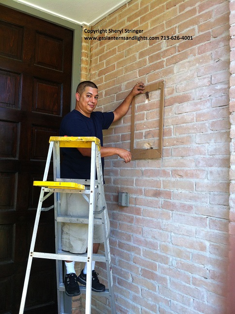 Gas Lantern Installation - Gas Lanterns and Lights