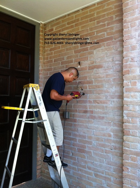 Gas Lantern Installation - Gas Lanterns and Lights