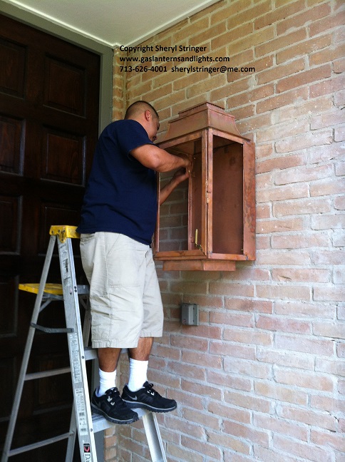 Gas Lantern Installation - Gas Lanterns and Lights
