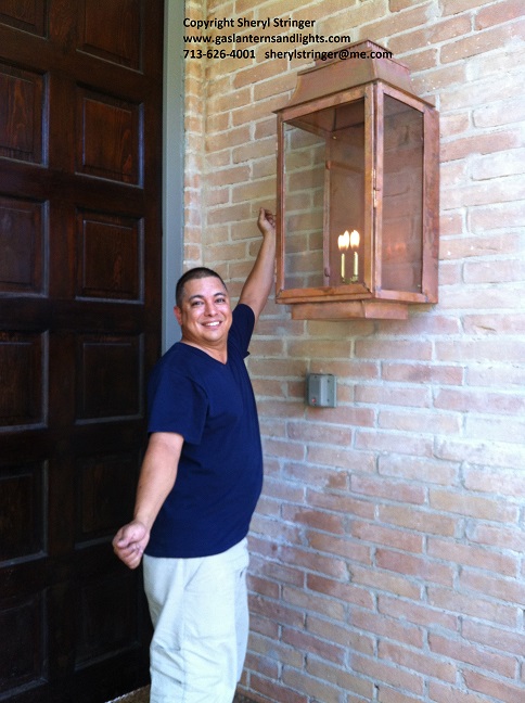 Gas Lantern Installation - Gas Lanterns and Lights